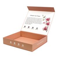 China Luxury Pink Magnetic Folding Gift Shipping Box CMYK or Panton Color Printing for Cosmetic for sale