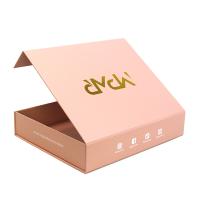 China Luxury Pink Magnetic Folding Gift Shipping Box CMYK or Panton Color Printing for Cosmetic for sale