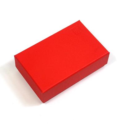 China Special Paper Embossing Logo Red Printing Shipping Lid And Base Gift Box With Eva Tray for sale