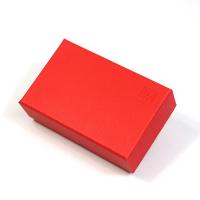 China Special Paper Embossing Logo Red Printing Shipping Lid And Base Gift Box With Eva Tray for sale