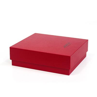 China Frosted Texture Special Paper Embossing Red Power Drill Lid And Base Gift Box With Eva Tray for sale