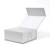 China Luxury White Bluetooth Headphones Corrugated Board Magnetic Folding Gift Box for sale