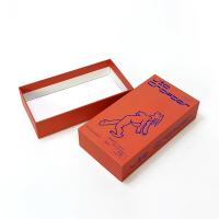 China Luxury Orange Body Lotion Printing Packaging Box Corrugated Board Lid And Base Gift Box for sale
