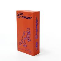 China Luxury Orange Body Lotion Printing Packaging Box Corrugated Board Lid And Base Gift Box for sale