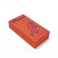 China Luxury Orange Body Lotion Printing Packaging Box Corrugated Board Lid And Base Gift Box for sale