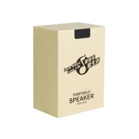 China Custom Corrugated Board Off-white Loudspeaker Box with CMYK or Panton Printing Color for sale