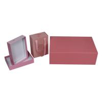 China Custom Design Jewelry Box with Embossed Printing Handling and Corrugated Board Lid for sale