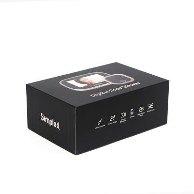 China Digital Door Viewer Paper Lid And Base Gift Box With Glossy Lamination Printing Handling for sale