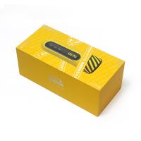 China CMYK or Panton Printing Yellow Paper Lid And Base Gift Box for Electronics Adult Products for sale