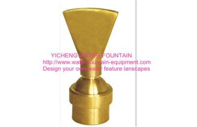 China Gold Adjustable Fan Fool Water Fountain Heads Brass And Stainless Steel for sale