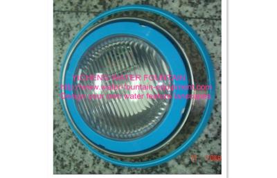 China Stainless Steel Wall Mounted Underwater Swimming Pool Lights With Blue Rings for sale