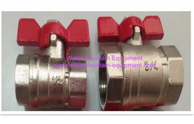 China Lever Handle Water Fountain Equipment Wheel Female Forged Full Bore Brass Ball for sale
