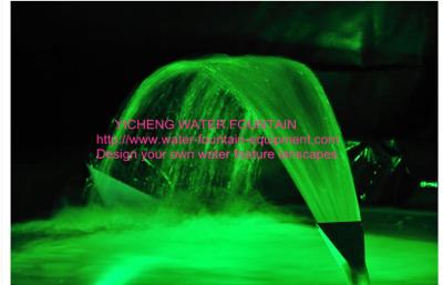 China Silver Laminar 45 Degree Fan Water Fountain Spray Heads 1 Inch Internal Female for sale