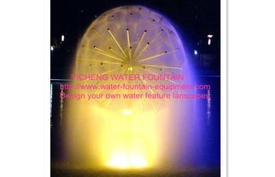 China Brass Material Dandelion Sphere Water Fountain Nozzles For Outdoor Lanscape for sale