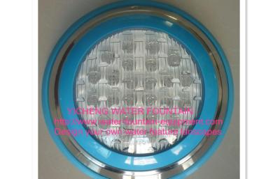 China 12W 18W 27W 36W 54W 81W Stainless Steel Big Power LED Underwater Swimming Pool Lights With White / Blue Rings for sale