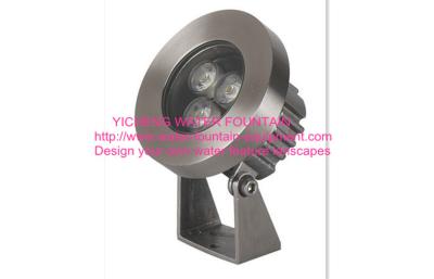 China 3 X 1W LED Waterproof Underwater Fountain Lights IP68 PLC Control Stainless Steel for sale