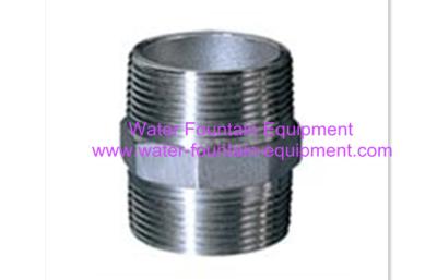 China Stainless Steel Or Brass Chromplated Or Brass Material Double External Thread Connector For Fountain Stand DN15 - DN200 for sale