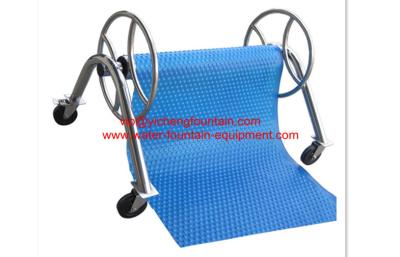 China Outdoor Above Ground Manual Roller For Swimming Pool Cover Aluminium And SS Material for sale