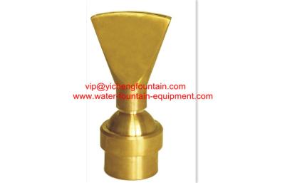 China Adjustable Fan Water Fountain Nozzles DN15 - DN40 Brass Material for sale