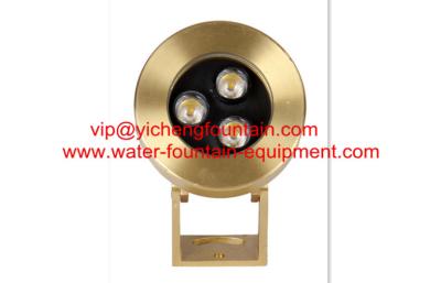 China Heavy Whole Pure Brass Underwater Fountain Lights Big Power Stand Type for sale