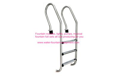 China Stainless Steel Swimming Pool Accessories Ladders Steps With Or Without Anti-slip 1.1mm for sale