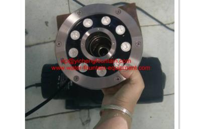 China 185 mm Diameter Donat Led Fountain Lights With Cup Foam Nozzle / Sub - Pump for sale