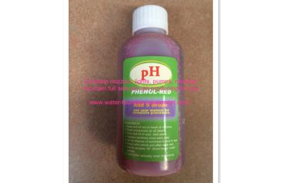 China pH Water Quality Test Liquid For Swimming Pool Control System Red Color 250ml Bottle for sale