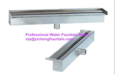China Rectangle Water Fall Nozzle Pond Fountain Accessories With Led Light AC12V Customized for sale