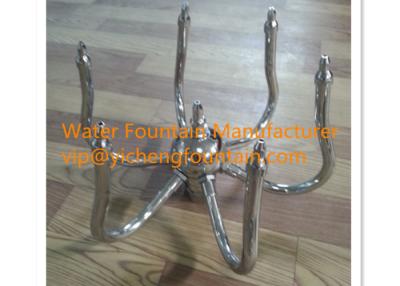 China Rotation Dragon Nozzles Head / Water Fountain Nozzles Brass With Chrome Material for sale