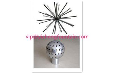 China Dandelion Sphere Water Fountain Nozzles SS 1.5 Inch - 3 Inch Fountain Nozzle Heads for sale
