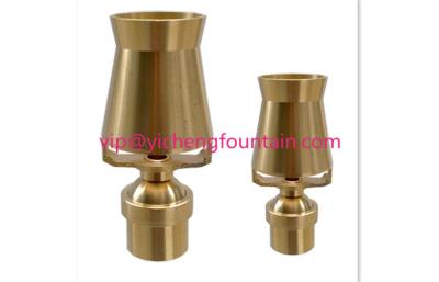 China Adjustable Cascade Water Fountain Nozzles Fountain Spray Heads To Have Great Foam Brass Material for sale