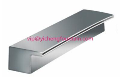 China Rectangle Water Fall Nozzle Pond Fountain Accessories With Led Strip Light And Remote Controller for sale