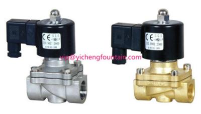 China Two Ways Solenoid Valve Water Fountain Equipment Underwater Type AC24V SS And Brass Material for sale