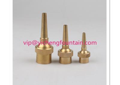 China Brass Adjustable Straight Spray Water Fountain Nozzle Heads 1/2 Inch - 3 Inches for sale