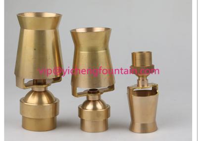 China Adjustable Cascade Water Fountain Nozzles Fountain Ice Tower Head Brass Material for sale