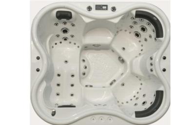 China Luxury Outdoor Bathtub Whirlpool Massage For 5 Adults and Single Baby Seat for sale