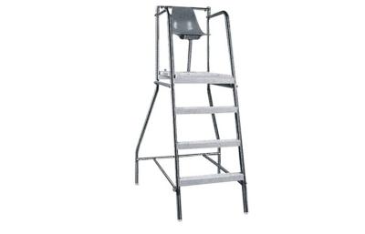 China Stainless Steel Swimming Pool Lifeguard Chair Movable 2.3M Height for sale