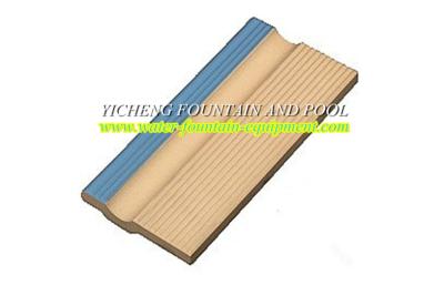 China Blue / Brown / White / Black Edge Tiles Ceramic For Swimming Pool for sale