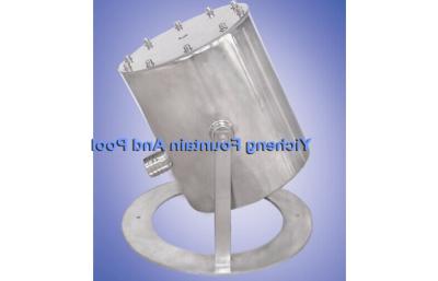 China Stainless Steel Water Fountain Equipment Laminar Glass light fountains DN40 Connection for sale