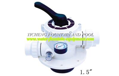China 6 Position 1.5 Inch / 2.0 Inch Swimming Pool Sand Filters Top Mount Multiport Valves for sale