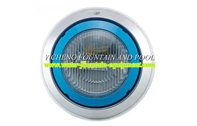 China 230mm Wall-Mounted Underwater Swimming Pool Lights IP68 Stainless Steel White Blue Rings for sale