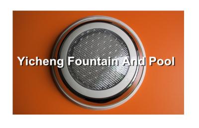 China Stainless Steel LED / Halogen Underwater Swimming Pool Lights With White / Blue Rings for sale