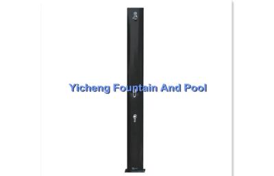China Aluminium Body 100% Brass Inner Swimming Pool Accessories Oval Solar Showers for sale