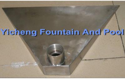China Customized Big Fan Shape Water Fountain Spray Heads For Water Fall / Massage SS304 for sale