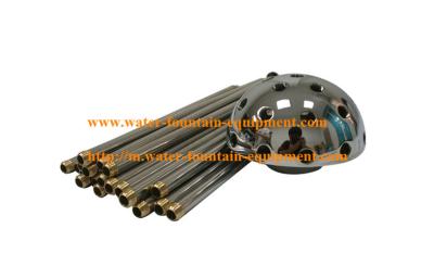 China Customized Water Fountain Nozzles Copper / Brass With Chromplated Half Dandelion for sale