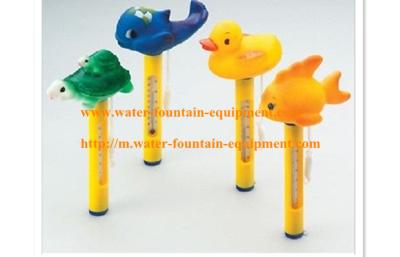 China 9 inch Swimming Pool Cleaning Equipment 4 Kinds Animals Floating Thermometer for sale