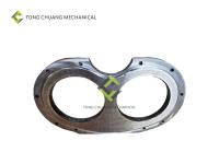 China Alloy Concrete Pump Spare Parts Glasses Plate DN200/DN230/DN235/DN260 for sale