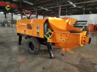 China Diesel Type Concrete Delivery Pump Yellow Color for sale