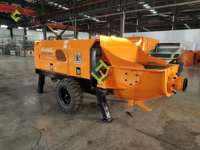 China Diesel Type Concrete Delivery Pump Yellow Color for sale