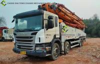 China 2014 Zoomlion Heavy Industries 56m Scania Chassis Second Hand Concrete Pump Truck for sale